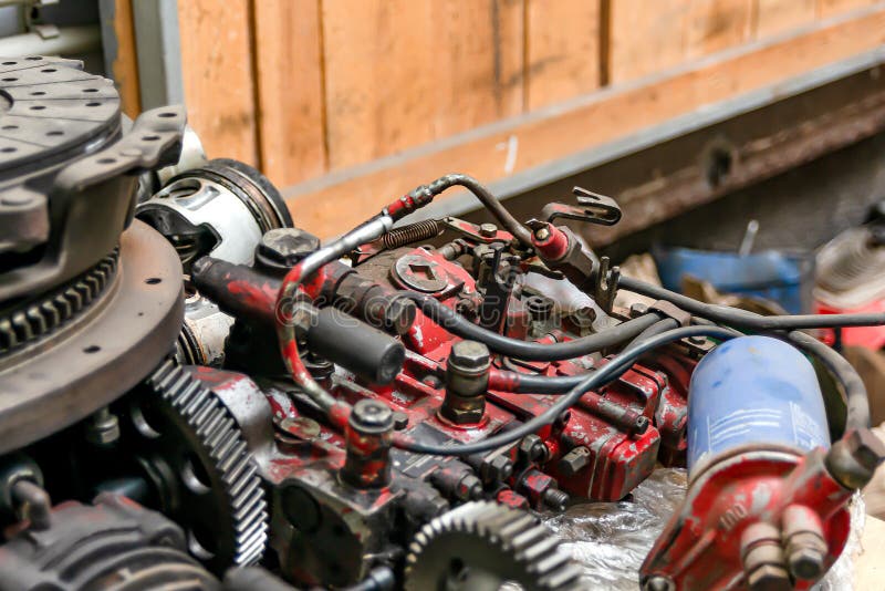 A Dirty Engine Part is Lying on the Floor Stock Image - Image of fuel ...