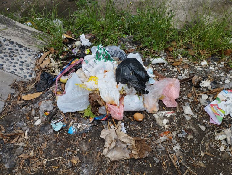 Dirty Environment because of Plastic Waste Industry Stock Photo - Image ...