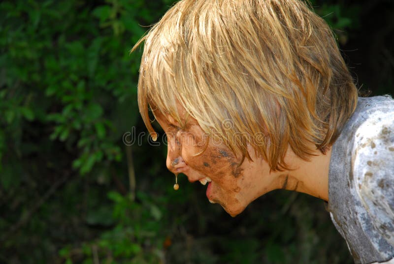Dirty Face 4 stock photo. Image of cute, droplet, little - 2712704