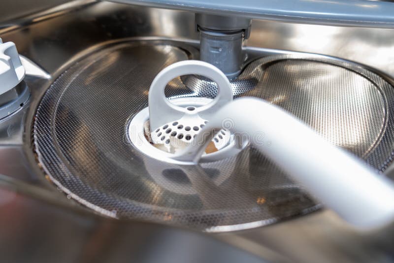 Dirty Filter of Dishwasing Machine Close Up, Maintenance of a Kitchen ...