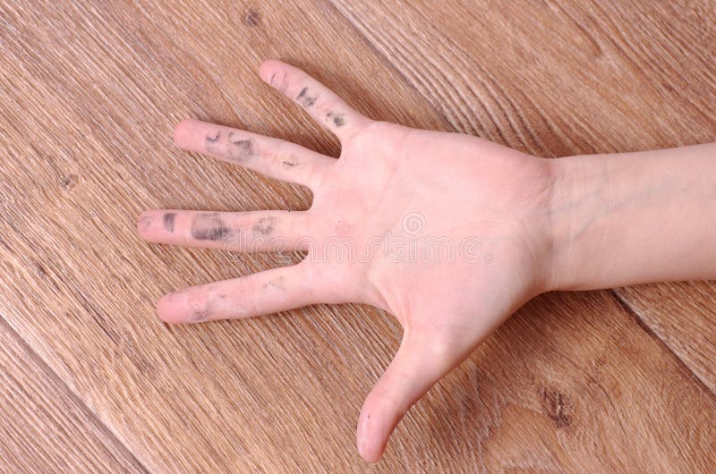 Dirty fingers stock image. Image of preteen, eats, fingers - 57002503