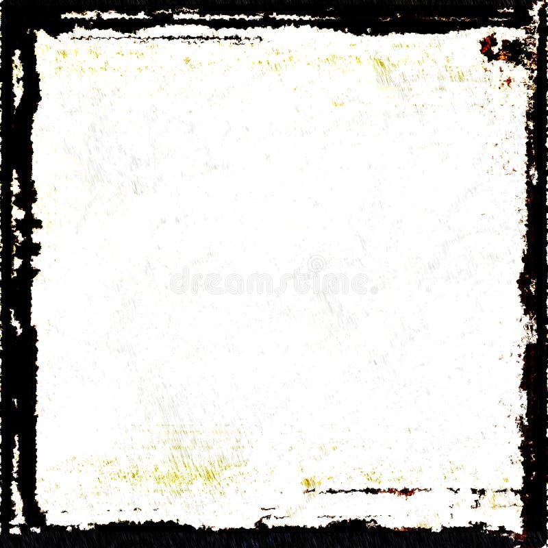 Black and White Grunge Frame Stock Illustration - Illustration of white ...