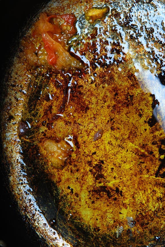 Dirty frying pan. stock image. Image of waste, colour - 3596507