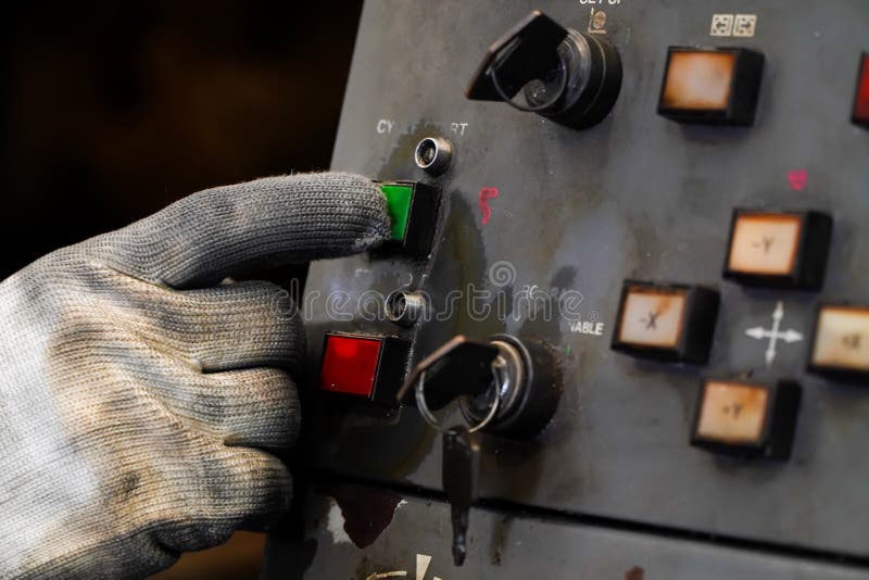 Dirty Gloves Press the Green Start Button on the CNC Machine Control ...