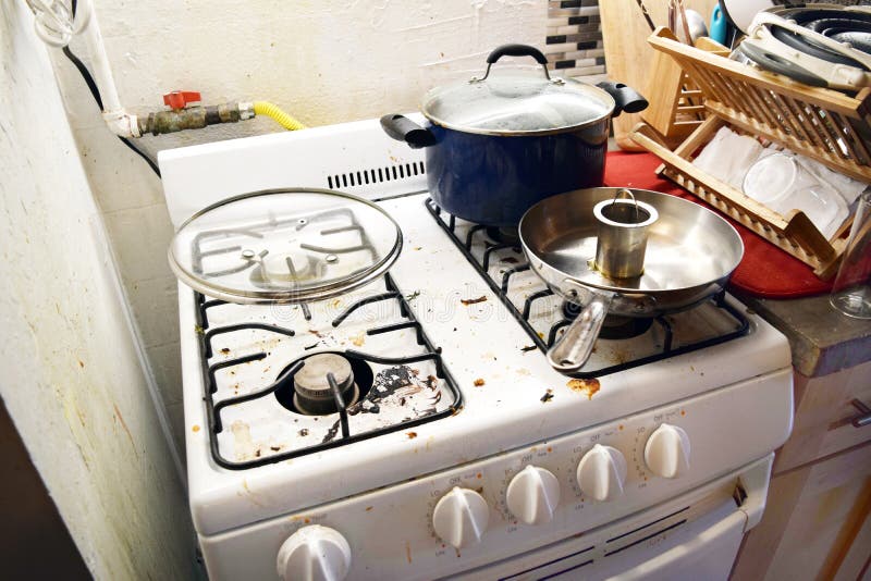 Dirty stovetop stock image. Image of stove, required, element - 7771619