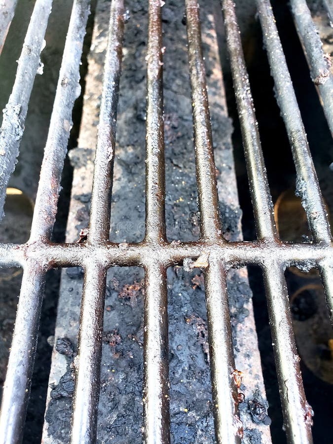 Dirty Grill Grate on Barbeque Stock Photo - Image of grill, barbeque ...