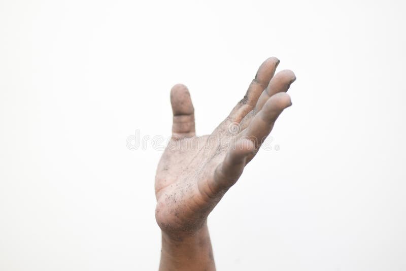 Dirty Hand Gestures, Symbolic Gestures Requesting Help Stock Photo ...