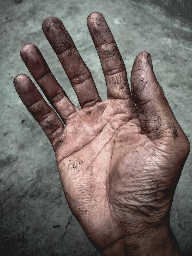 Dirty Hand of Hard Work for Succesfullness Stock Photo - Image of work ...