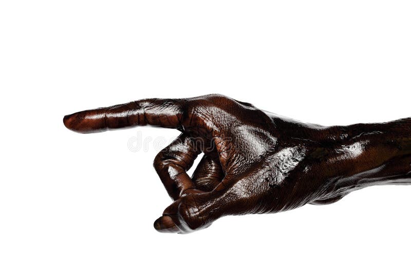 Dirty Hand Showing OK Sign Isolated Stock Photo - Image of okay, sign ...