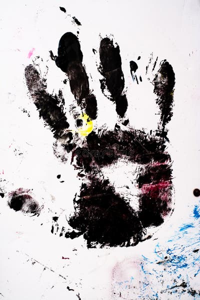 Dirty Hand print stock illustration. Illustration of handprint - 3429439