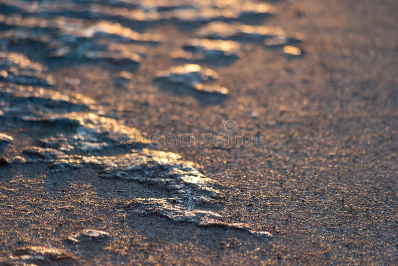 Dirty ice on the road stock image. Image of pattern - 147765533