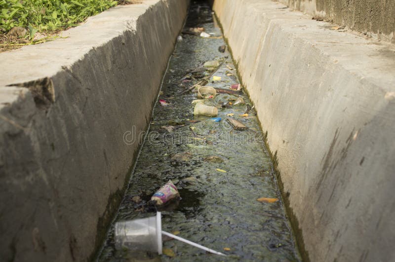 Dirty irrigation ditch stock photo. Image of ditch, coli - 2094718