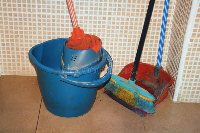 Housecleaning items stock photo. Image of plastic, pile - 17349882