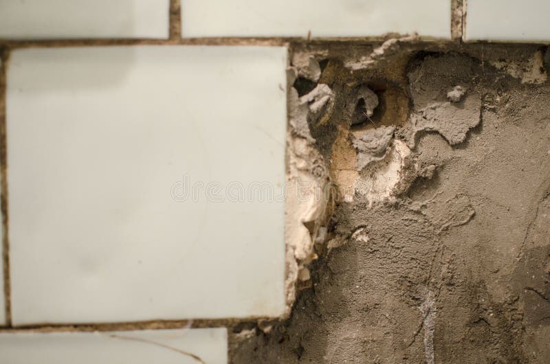 Dirty Kitchen. Unsanitary Conditions.old Broken Wall in a Comm Stock ...