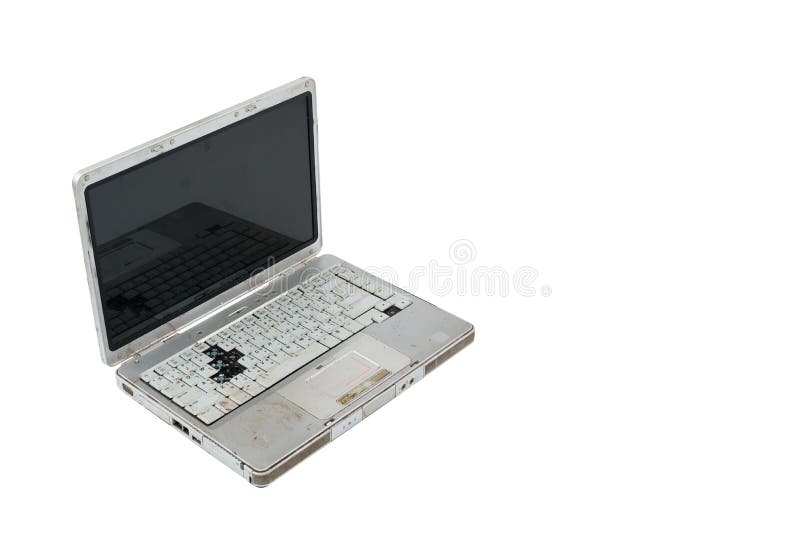 Dirty laptop keyboard stock image. Image of computer - 41246325