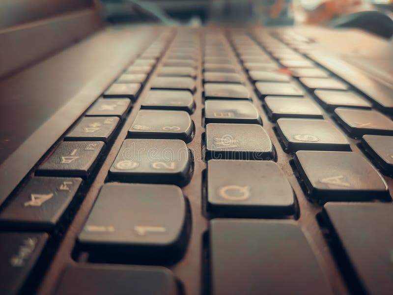 Dirty Laptop Keyboard by Dust and Corrosion Stock Photo - Image of ...