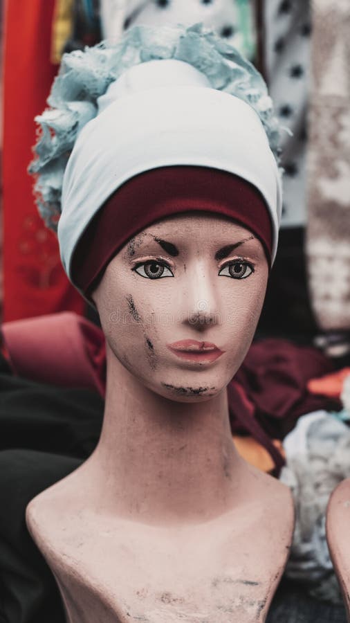 Dirty Mannequin Doll Head Was Left in a Garbage Dump Stock Photo ...