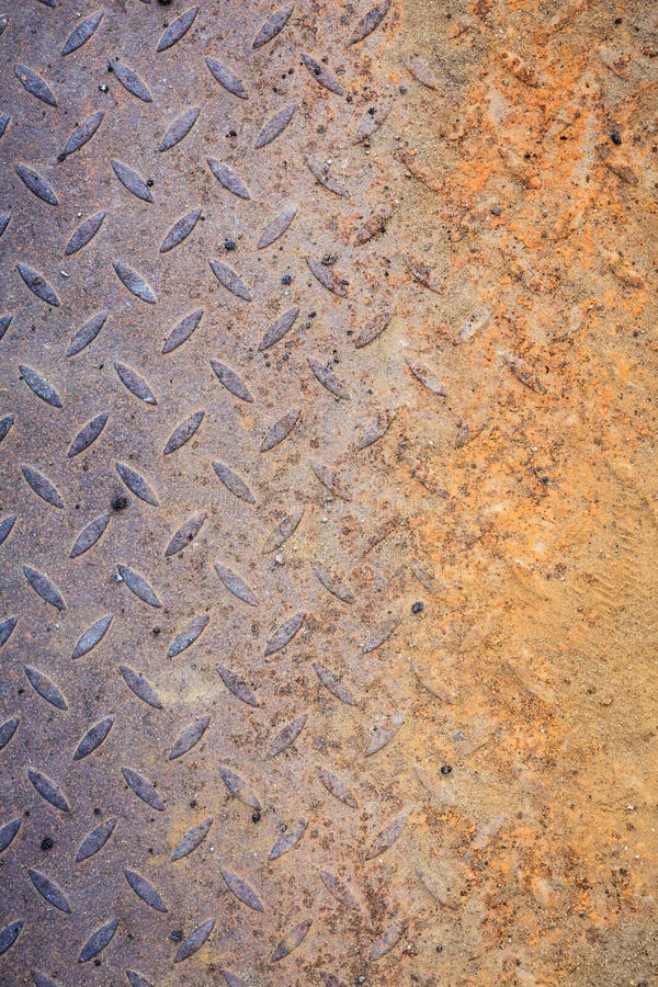 Dirty Metal Diamond Grip Pattern Stock Photo - Image of bumped, grunge ...