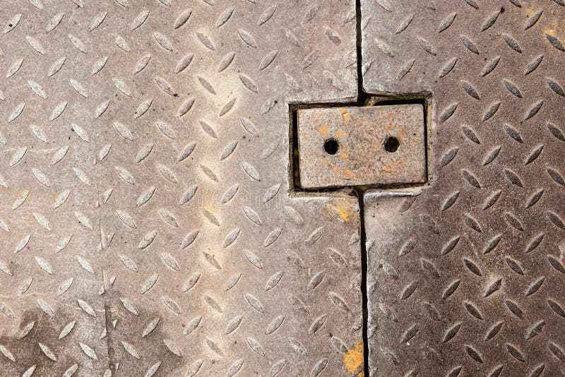 Dirty Metal Diamond Grip Pattern Stock Photo - Image of bumped, grunge ...