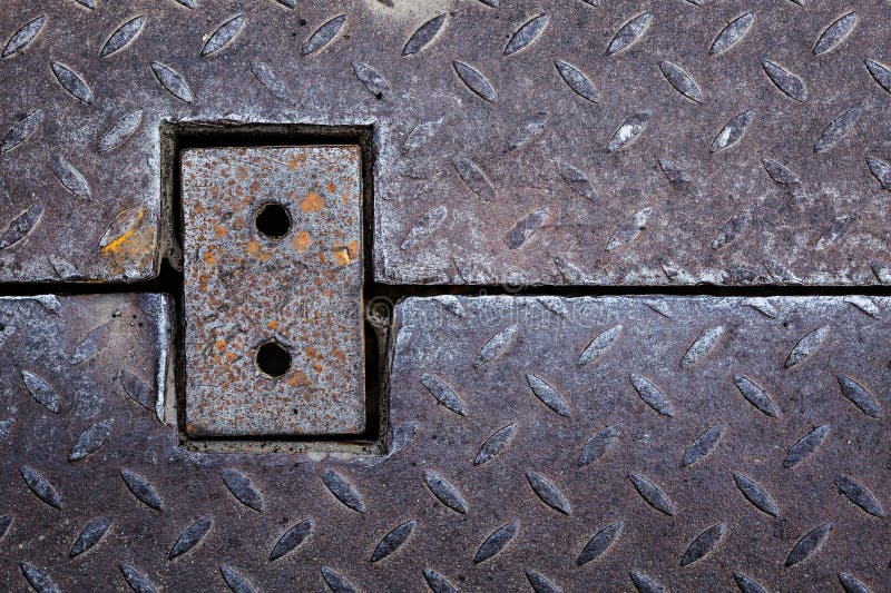 Dirty Metal Diamond Grip Pattern Stock Photo - Image of detail, dark ...