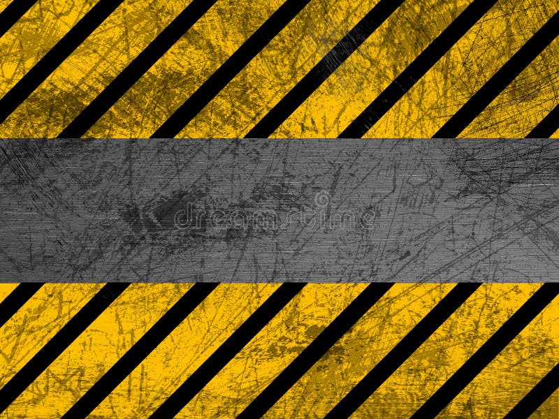 Dirty Metal Texture - Warning Stock Illustration - Illustration of ...