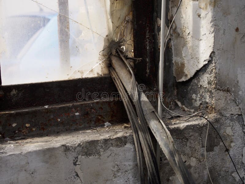 Dirty old cables stock image. Image of rust, cables, texture - 95954147