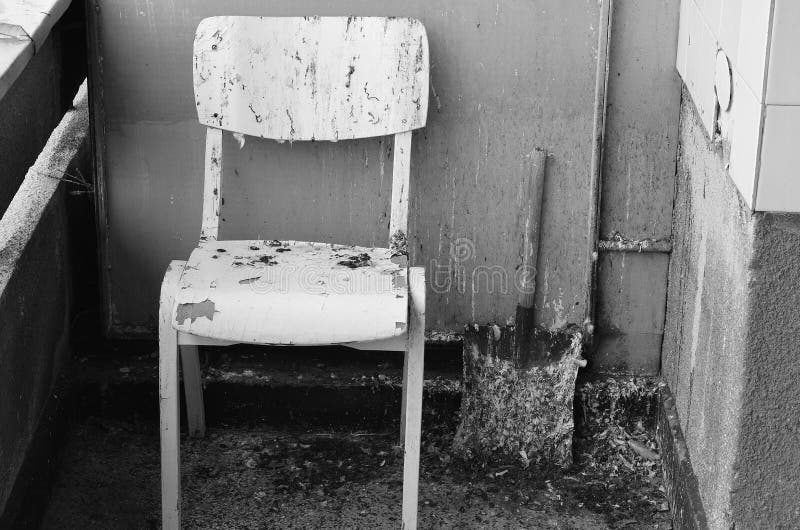 Dirty old chair stock image. Image of ruined, black, garbage - 88903181
