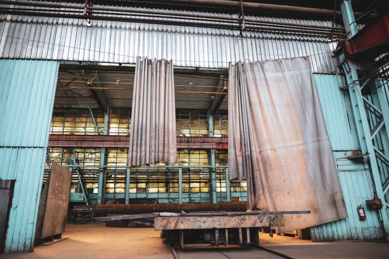 Dirty and Old but Still Functioning Metal Works, Old Fashioned, Factory ...