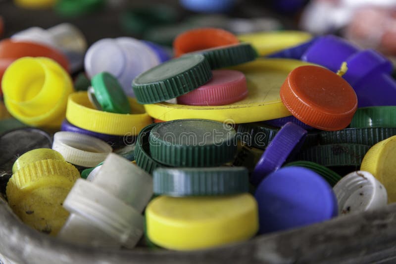 Dirty plastic caps stock photo. Image of pattern, plastics - 259829170