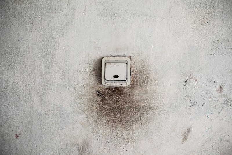 Dirty Plastic Light Switch stock photo. Image of dirty - 89634158