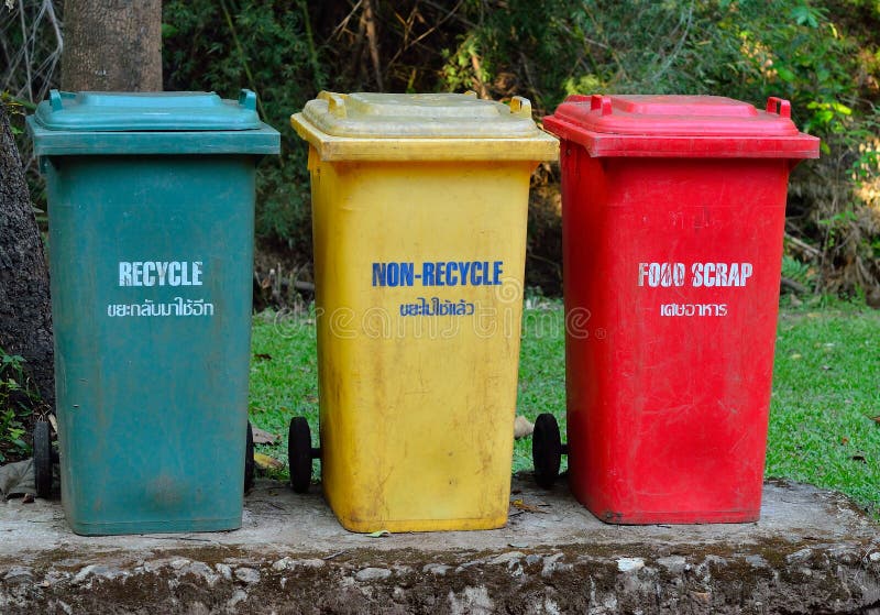 Dirty plastic trash stock image. Image of waste, container - 85056941