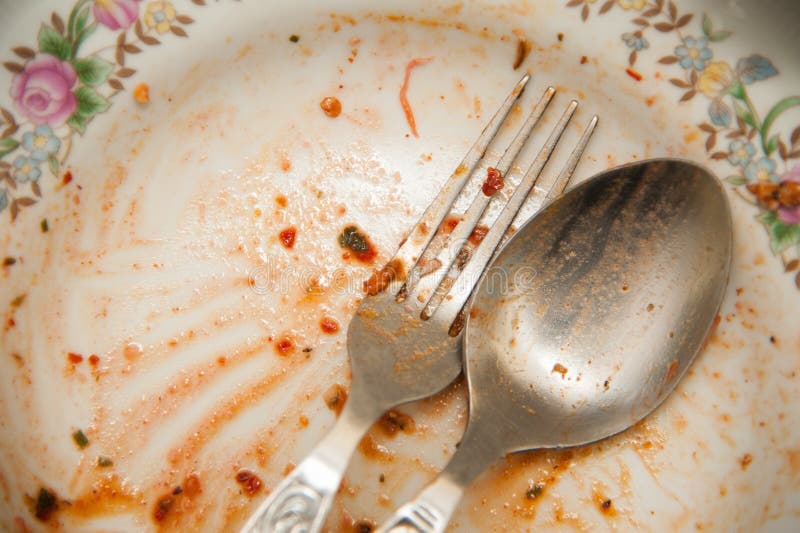 Dirty plate food stock image. Image of delicious, food - 80366317