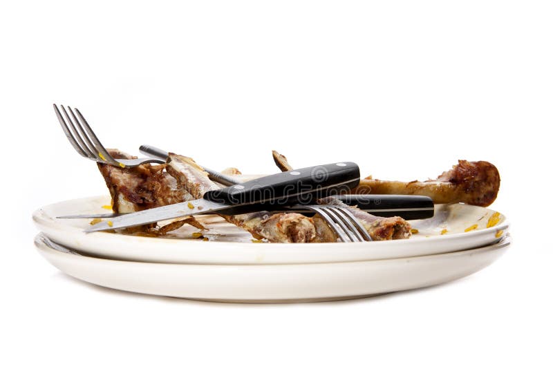 Dirty plates. stock image. Image of dinner, messy, clean - 17468293