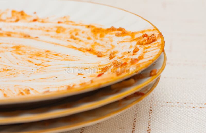 Dirty plates stock photo. Image of dirty, dishes, greasy - 21372562