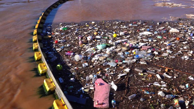 Dirty Pollution on Sea Water Stock Video - Video of aquatic, life ...