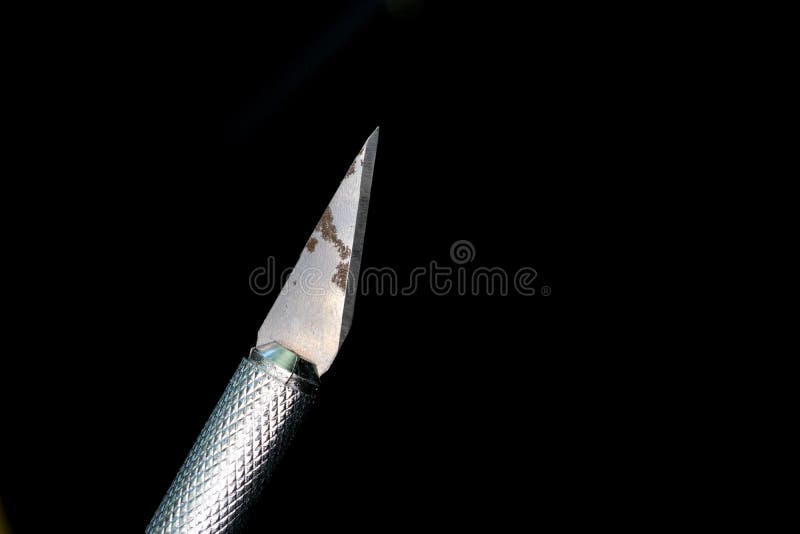 Dirty razor blade stock photo. Image of icon, isolated - 111887102