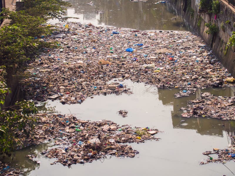 Dirty River in Dharavi Slums. Mumbai. India. Stock Photo - Image of ...