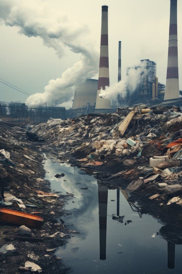 Dirty River with Trash, Suitable for Environmental Concepts Stock Photo ...