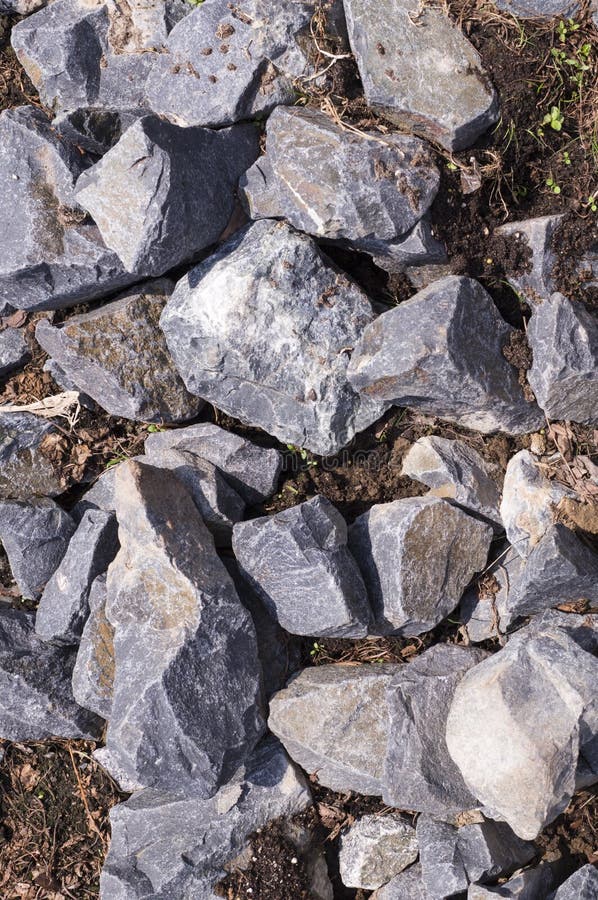 Dirty Rocks in the Pond Background. Nature. Stock Image - Image of ...