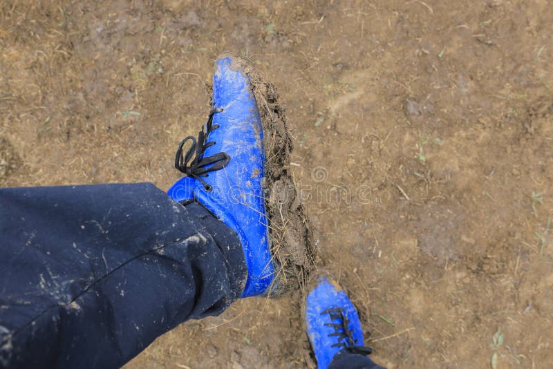 Dirty Running Shoes with Mud Stock Image - Image of male, fitness ...