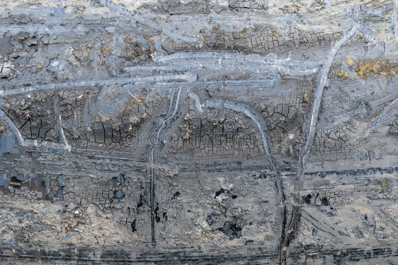 Dirty, Rusted Textured Surface of Old Cast Iron Pipe that Has Just Been ...