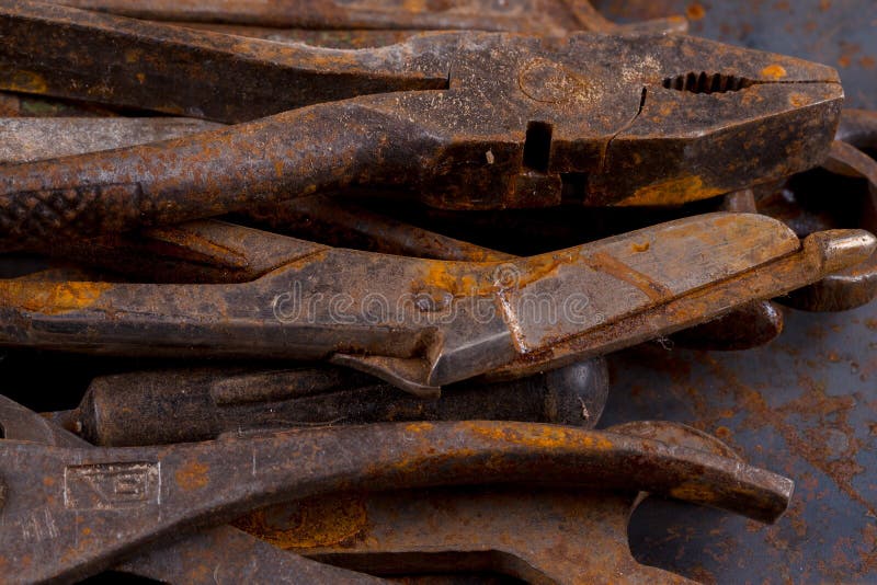 Old rusty tools stock photo. Image of metal, iron, retro - 100530002