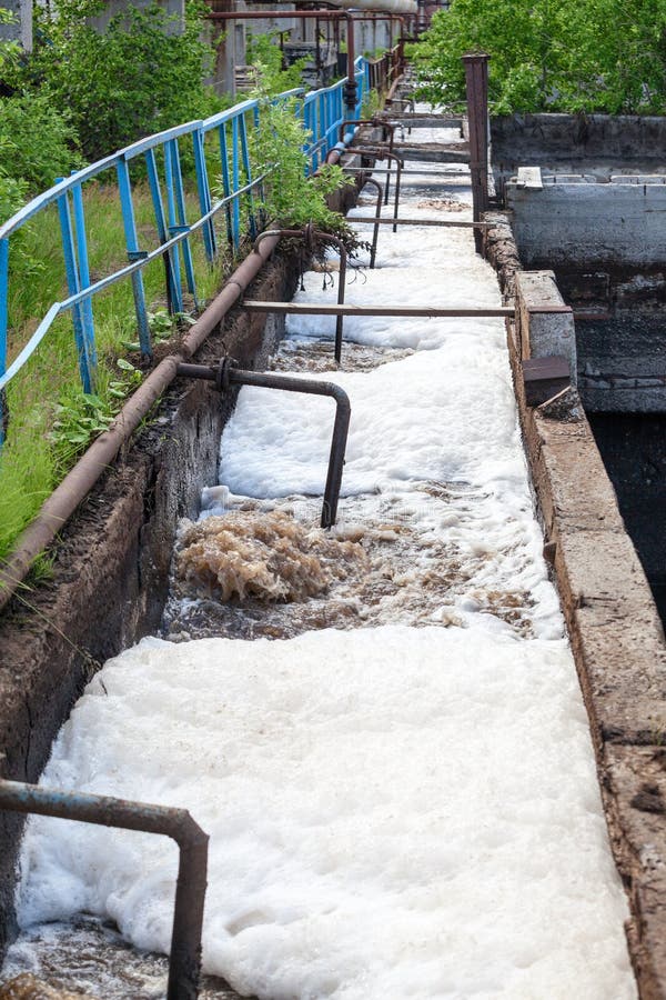Dirty Sewage Water Discharged in Drainage Stock Image - Image of pipe ...