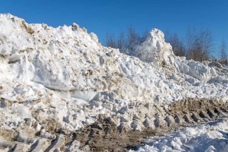 Dirty Snow stock photo. Image of freeze, mountain, ground - 51187818