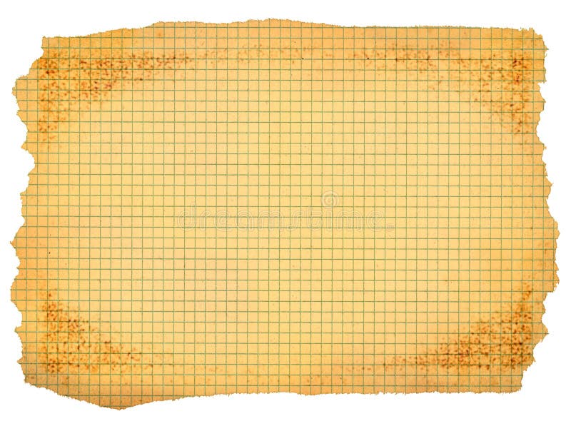 Dirty Squared Paper on White Stock Illustration - Illustration of high ...