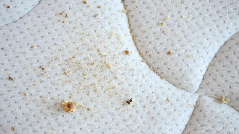 Dirty Stain or Dust on White Bed Stock Footage - Video of apartment ...