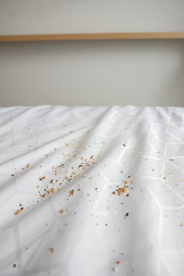 Dirty Stain or Dust on White Bed Stock Photo - Image of room, texture ...