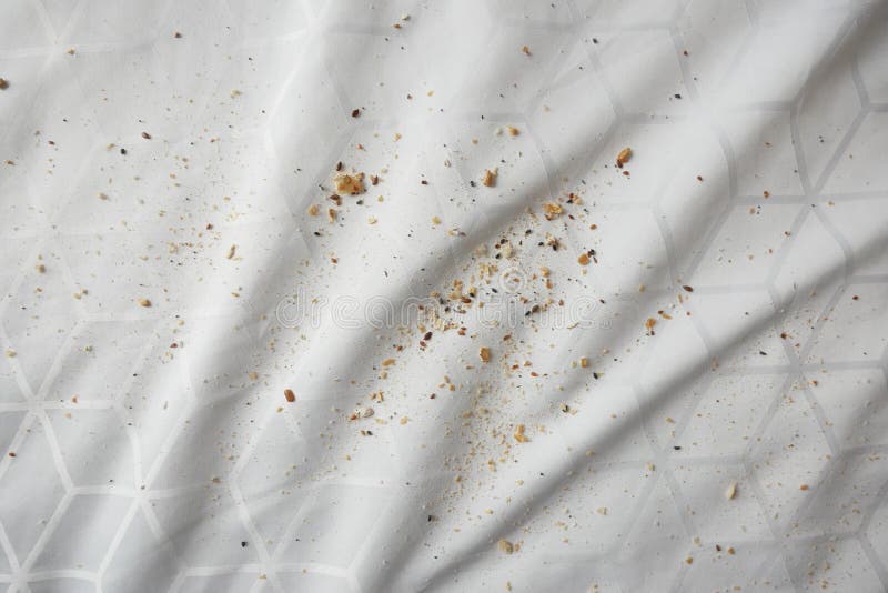 Dirty Stain or Dust on White Bed Stock Photo - Image of white, dirty ...