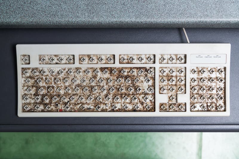 Dirty Stain Under the Keypad of Keyboard Computer Stock Image - Image ...