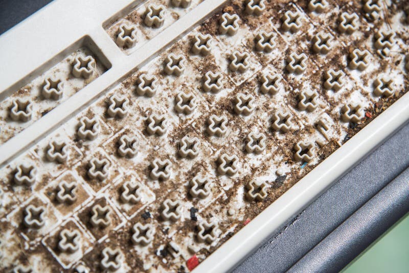 Dirty Stain Under the Keypad of Keyboard Computer Stock Image - Image ...